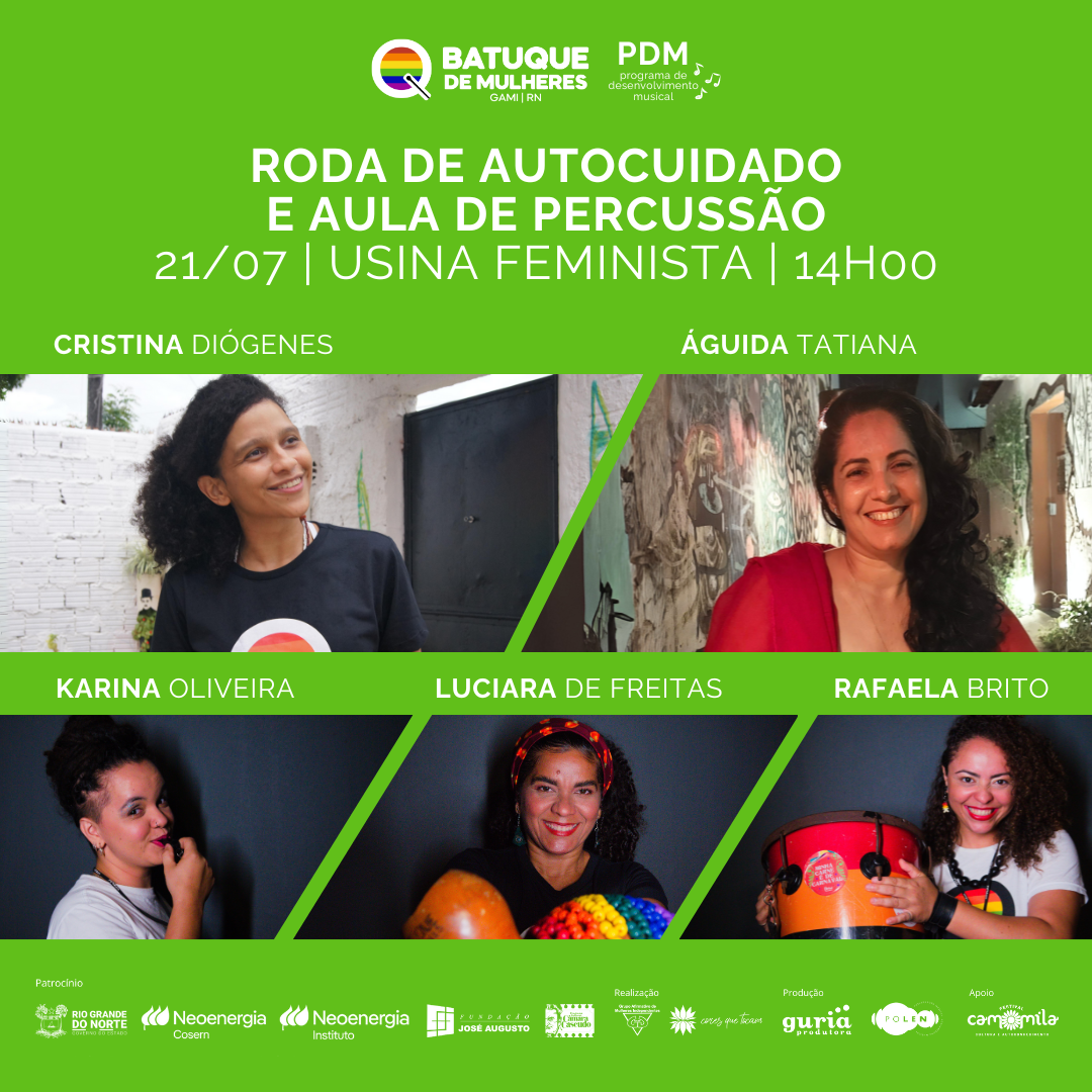 Roda de Autocuidado e Aula de Percussão – 21/07 - GAMI